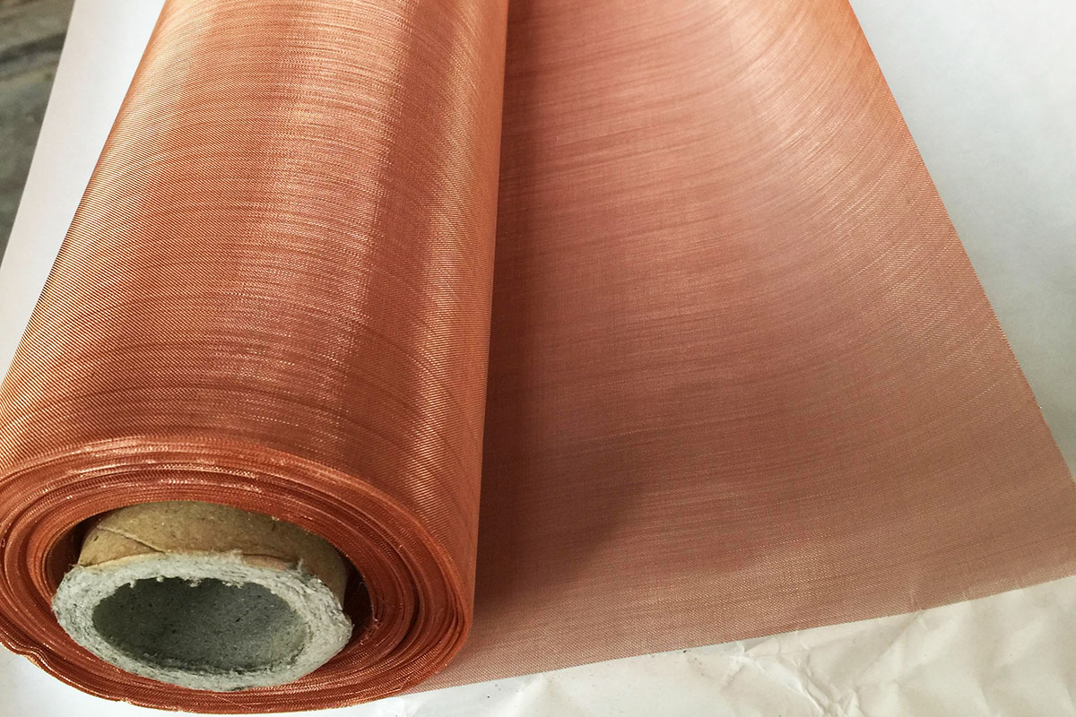 Mesh Wire Cloth Woven Wire 500 Mesh Shielding Fabric Filter Copper